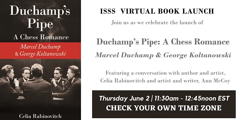 ISSS Book Launch – Duchamp’s Pipe: A Chess Romance